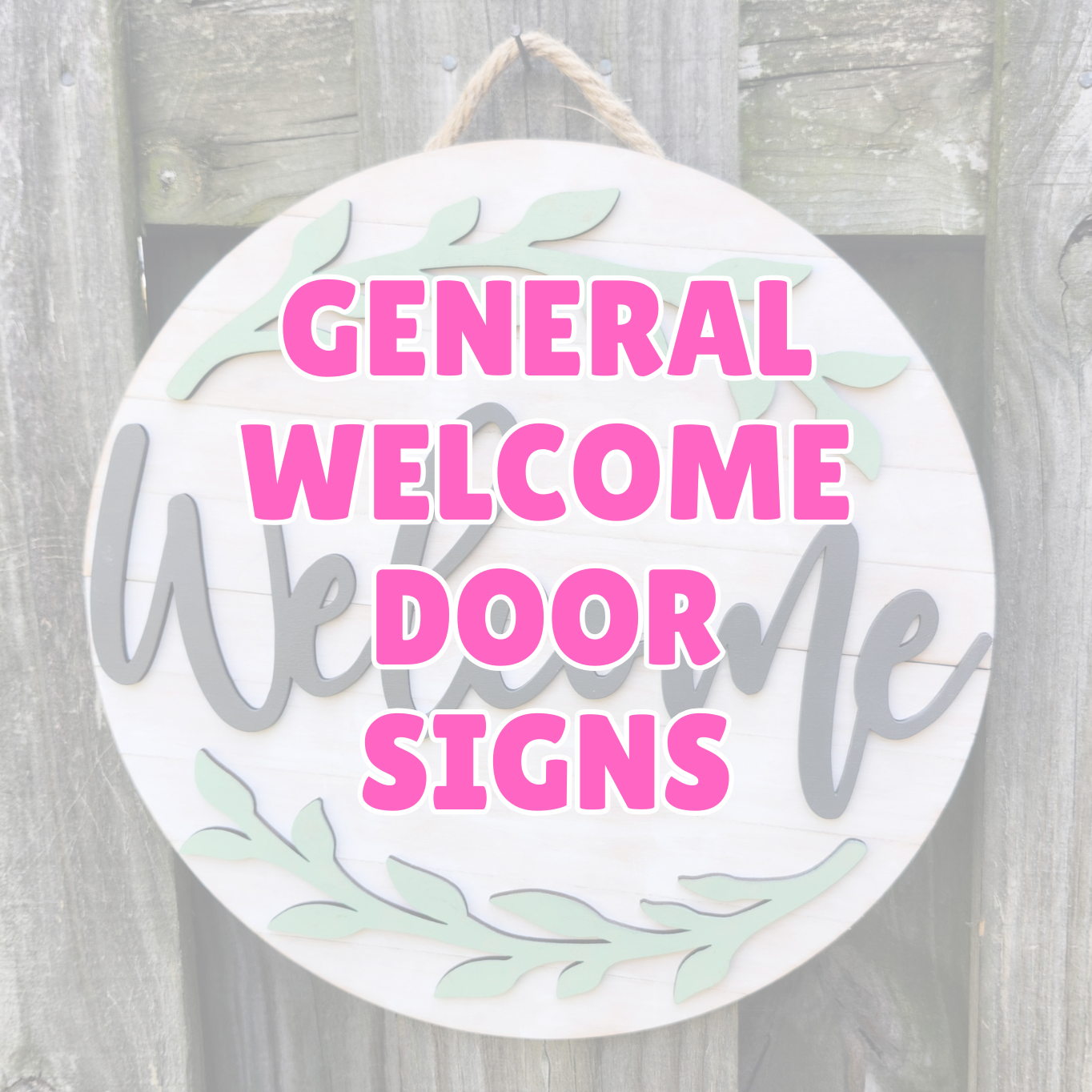 Round Wooden Door Signs – LB Personalized Design