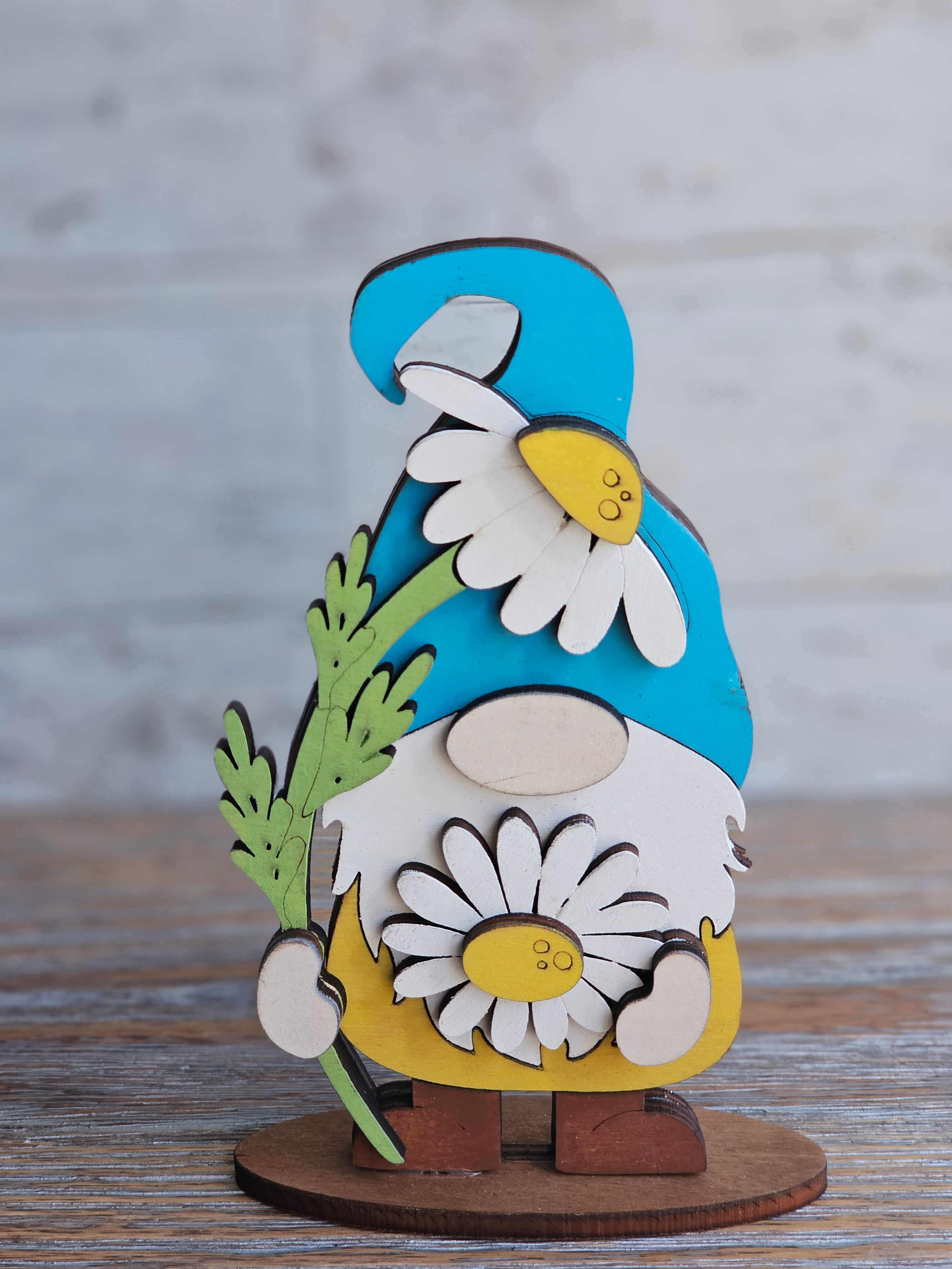 Daisy Boy Gnome - READY TO SHIP – LB Personalized Design
